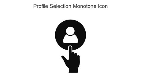 Profile Selection Monotone Icon In Powerpoint Pptx Png And Editable Eps Format Presentation