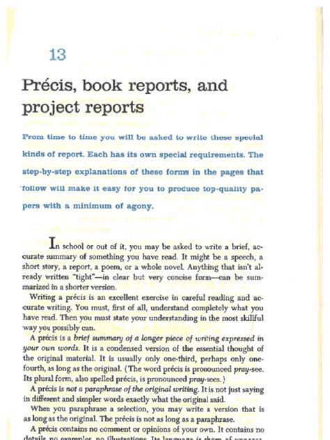 Précis And Summary Writing Pdf