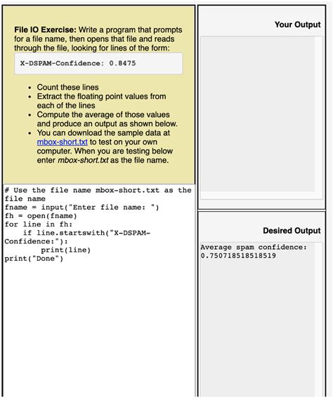 Solved Your Output File Io Exercise Write A Program That