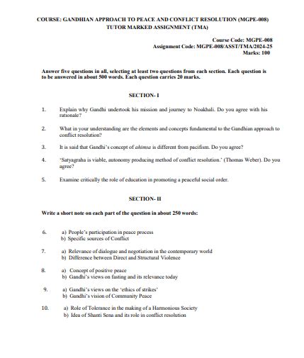 MGPE 008 IGNOU Solved Assignment English Good Grade