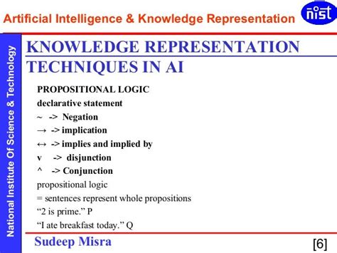 Artificial Intelligence And Knowledge Representation