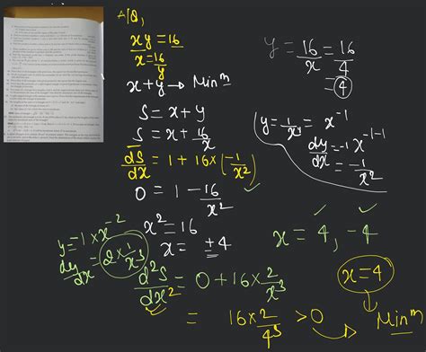 3 The Product Of Two Positive Numbers Is 16 Find The Numbers B If Th