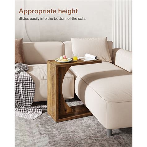 Ebern Designs Heleana C Shaped End Table For Couch Sofa Side Table