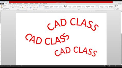 Curved Textbox In Ms Word YouTube