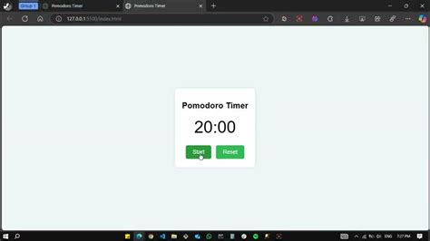 Pomodoro Timer Html Css Javascript Code Youtube