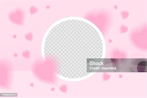 로맨틱한 Y2k 아우라 핑크 배경 와 하트 사진을 위한 둥근 장소로 현대 템플릿입니다 1990 1999 년에 대한 스톡 벡터 아트 및 기타 이미지 Istock