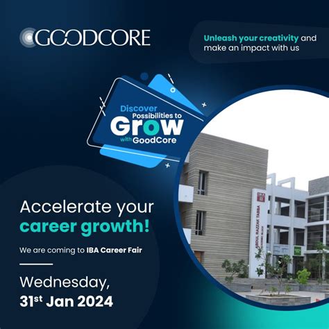 Goodcore Careers On Linkedin Growthopportunities Career Careerfair