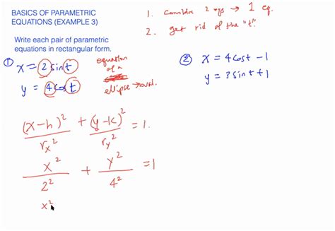 Parametric Equations Precalculus Numerade