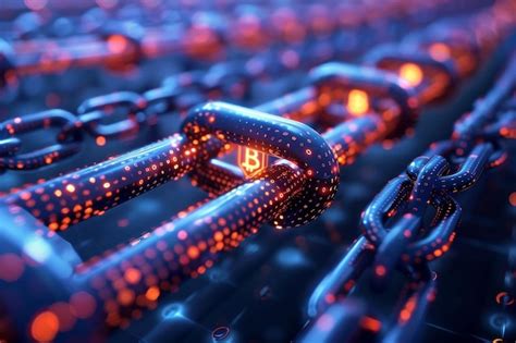 Premium Photo Blockchain Technology Illustration Created With