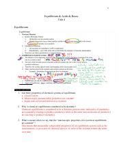 Equilibrium Acids Bases Key Pdf 1 Equilibrium Acids Bases Unit 4 Equilibrium Practice