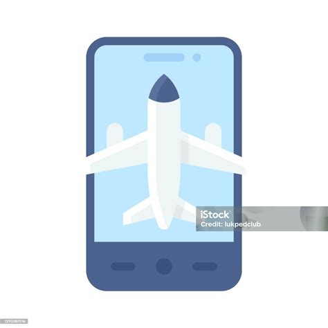 Icône Dapplication Davion Illustration Mobile De Vecteur Dapplication