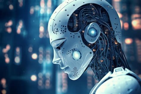 Premium Ai Image Robot Electronic Access Authentication System Tech