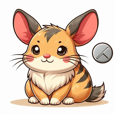 Premium Vector Cute Pika Vector Cartoon Illustration
