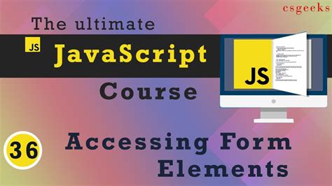 Javascript Tutorial 36 Accessing Form Elements Youtube