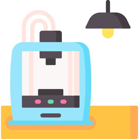 3d Printer Special Flat Icon