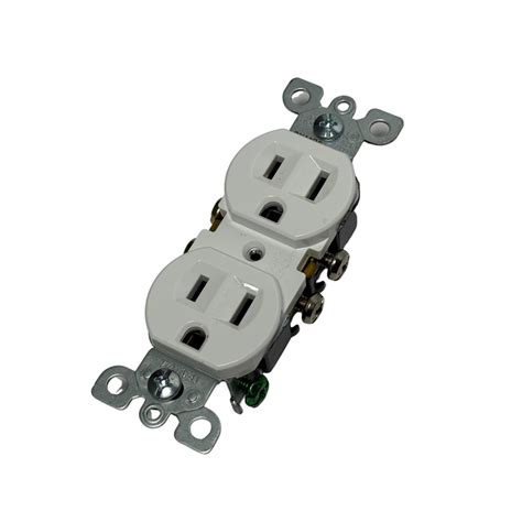 Tomacorriente Doble Polarizado 15a 125v Blanca — Seico Electric