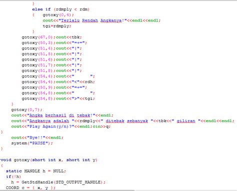 Contoh Game Sederhana Dengan Bahasa Pemrograman C Smart Techtut