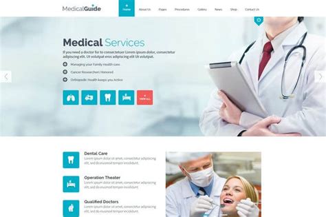 MedicalGuide 健康和医疗网站前端HTML模板免费下载 魔棒网