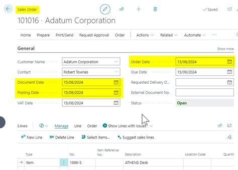 Dynamics 365 Business Central Considerations For Document Date And