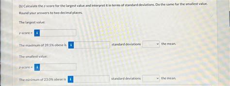 Solved Percent Obese By State Computer Output Giving