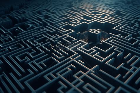 抽象的迷宫插图图片素材 正版创意图片 摄图网