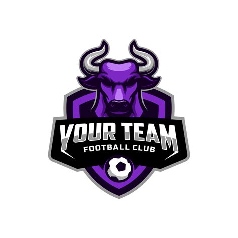 Bulls Mascot For A Football Team Logo Vector Illustration 20545637