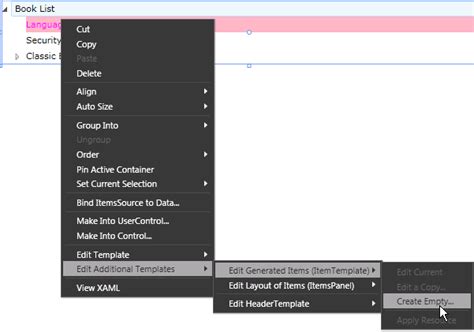 C1TreeView Templates
