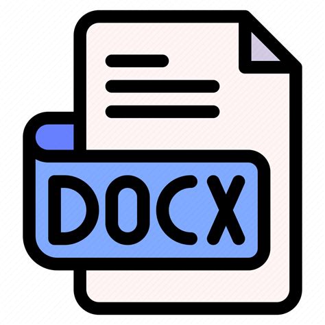 Docx File Type Format Extension Document Icon Download On Iconfinder