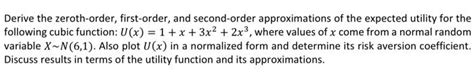 Derive The Zeroth Order First Order And