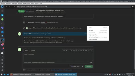 Bug Dark Mode Not Completely Respected Issue Ferdium Ferdium