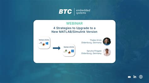 4 Strategies To Upgrade To A New Matlabsimulink Version Btc Embedded Systems Ag