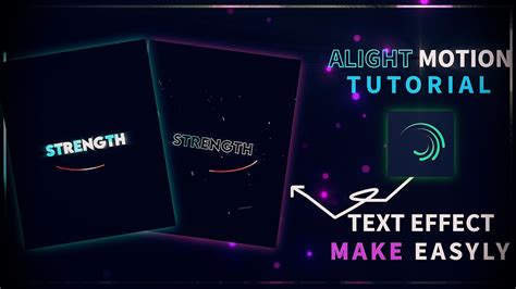 Alight Motion Text Effect Tutorial Who Is Strongest Text Effect