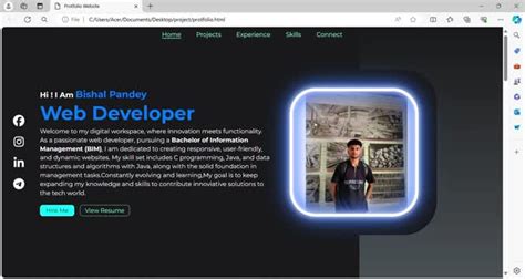 Bishal Pandey On Linkedin Webdevelopment Frontend Portfolio