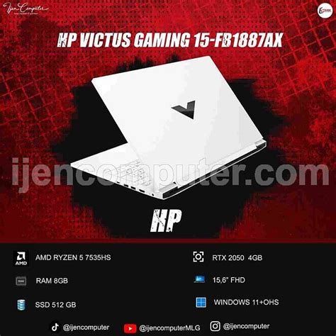 Notebook Hp Hp Victus Gaming Hp Victus Gaming Fb Ax Toko Laptop Dan Komputer