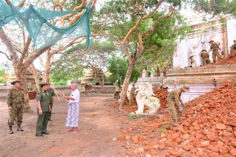 ငလျင်ဒဏ်ကြောင့် ပျက်စီးဆုံးရှုံးမှုများ ဖြစ်ပေါ်ခဲ့သည့်ဒေသများ၌ ကူညီကယ်ဆယ်ရေးနှင့် ပြန်လည