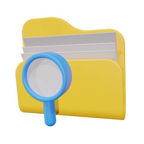 D Illustration Theme File And Folder PNG