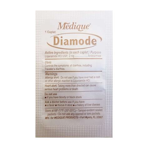 Bulk Medique Diamode Antidiarrheal Caplets 1pk Dollardays