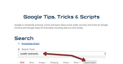 Google Tips Tricks Scripts Resources Instructional Technology Knowledge Graph Paperless