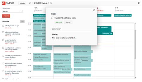 todoist 2025 calendar tony m blanton