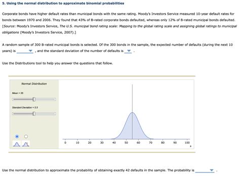 Solved 5 Using The Normal Distribution To Approximate