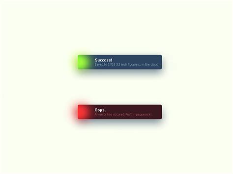 Daily UI Flash Message Error Success By Michael On Dribbble