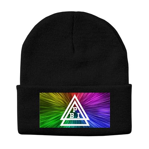 Pbi White Triangle Warp Speed Beanie Pipebomb Industries