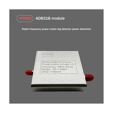 AD8318 Module RF Power Meter Logarithmic Detector 1MHz 8000MHz Power Detection Module Control