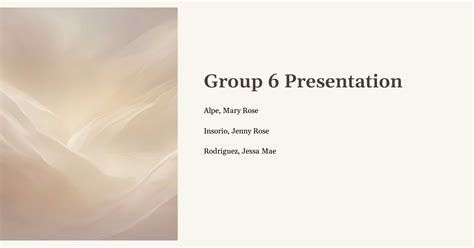 Group 6 Presentation