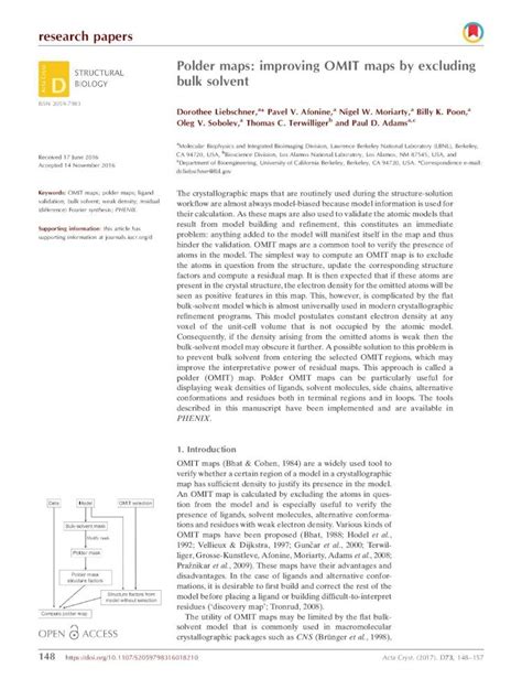 Pdf Polder Maps Improving Omit Maps By Excluding Bulk Solvent · Omit