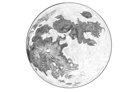 How To Draw A Moon A Step By Step Realistic Moon Drawing Tutorial