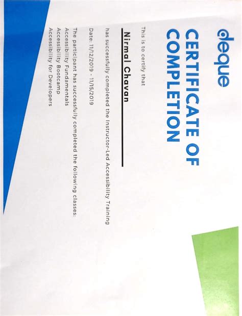 Nirmal Chavan On Linkedin Successfully Completed The Accessibility