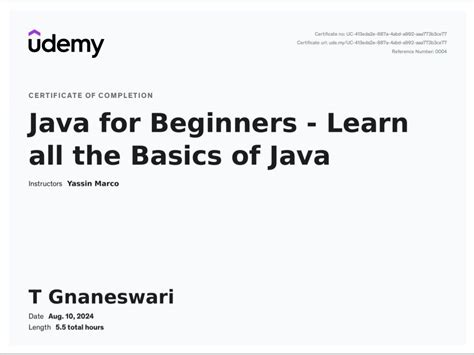 gnaneswari tirumala on linkedin udemy java javacourse code coding programming