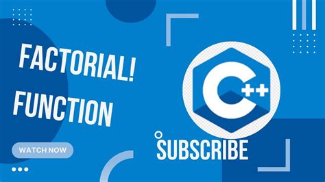 N Factorial In Cpp Youtube