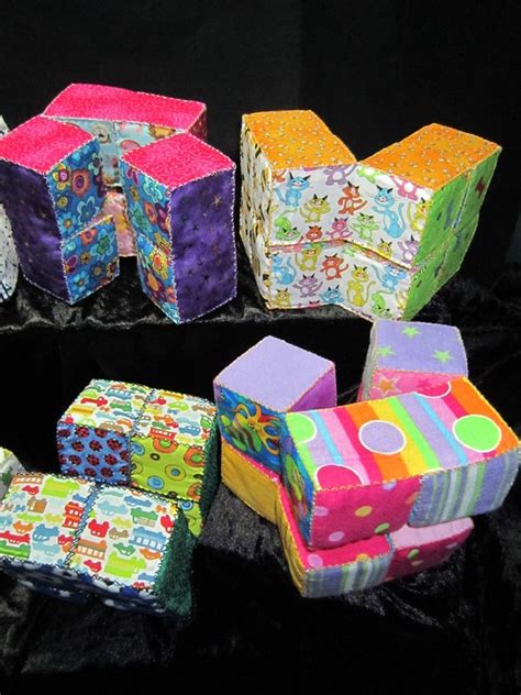 Items Similar To Fabric Magic Folding Cube Pattern The Magical Baby Toy On Etsy